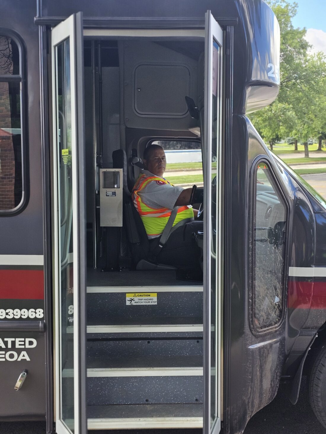 Metro Bus Dial-a-Ride Operator David Peacock at the MPTA State Bus ...